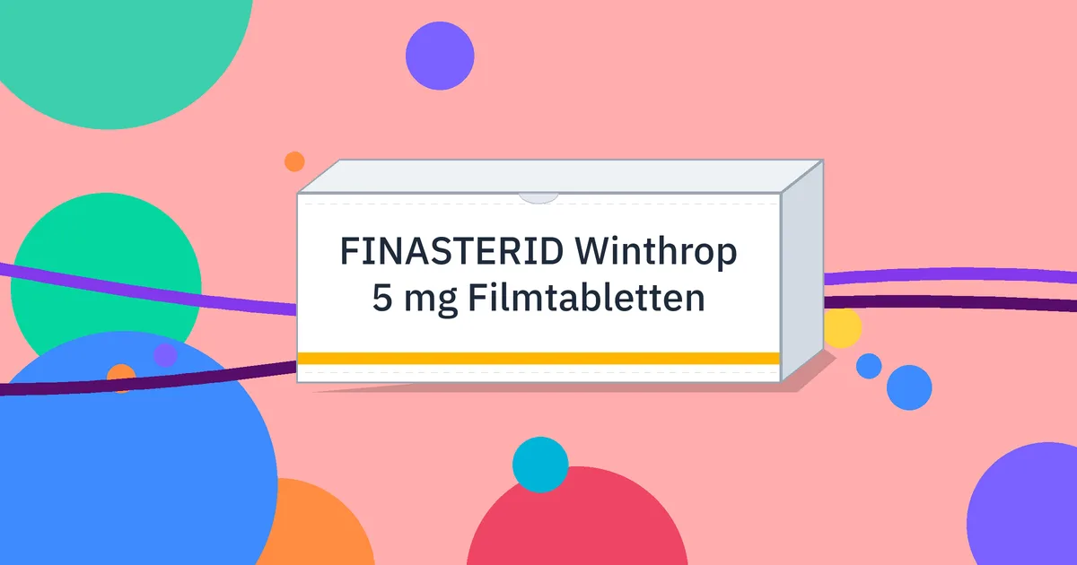 Symbolbild: Packung mit der Aufschrift FINASTERID Winthrop 5 mg Filmtabletten (PZN 00500955) – Verfügbarkeit und Bezug in Apotheken in Frankfurt am Main
