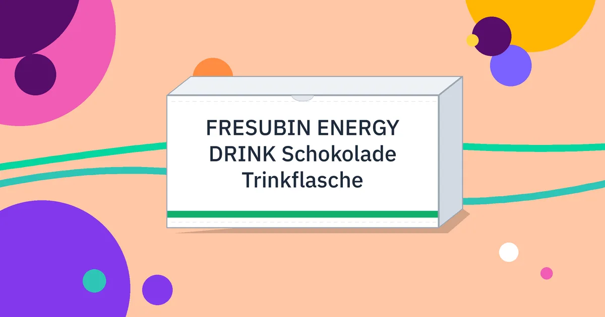 Symbolbild: Packung mit der Aufschrift FRESUBIN ENERGY DRINK Schokolade Trinkflasche (PZN 20322220) – Verfügbarkeit und Bezug in Apotheken in Frankfurt am Main