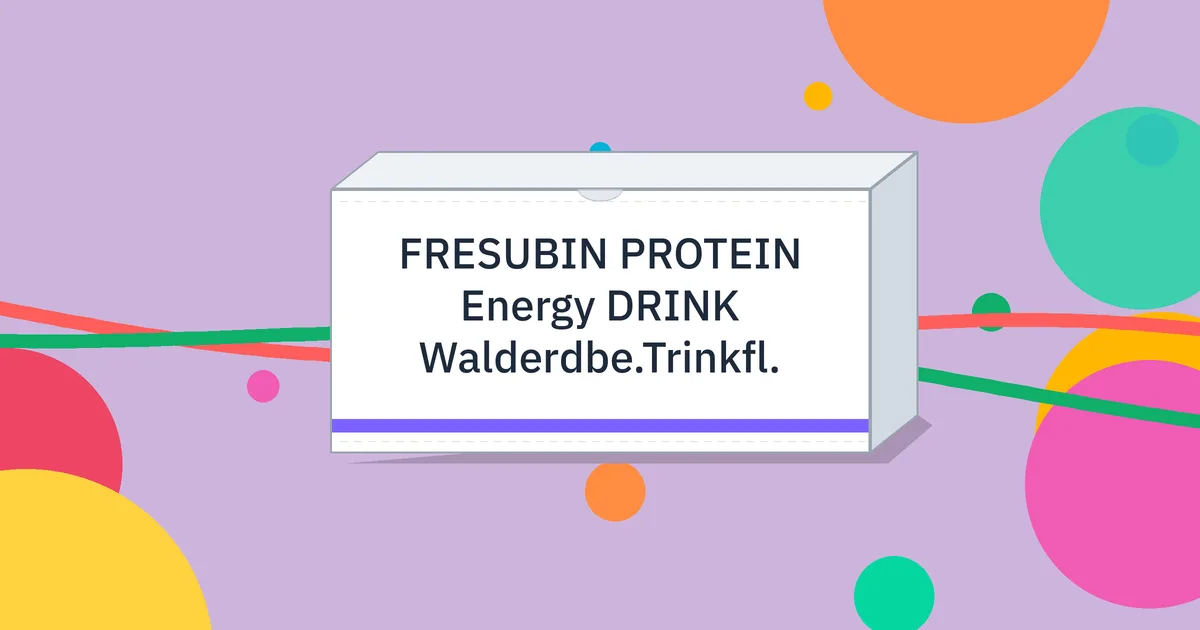 Symbolbild: Packung mit der Aufschrift FRESUBIN PROTEIN Energy DRINK Walderdbe.Trinkfl. (PZN 00995632) – Verfügbarkeit und Bezug in Apotheken in Frankfurt am Main