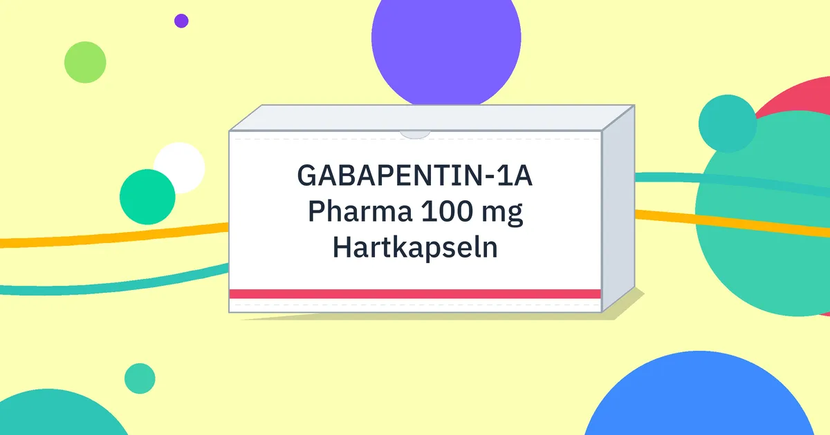 Symbolbild: Packung mit der Aufschrift GABAPENTIN-1A Pharma 100 mg Hartkapseln (PZN 07754535) – Verfügbarkeit und Bezug in Apotheken in Frankfurt am Main