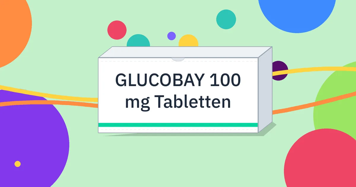 Symbolbild: Packung mit der Aufschrift GLUCOBAY 100 mg Tabletten (PZN 03925098) – Verfügbarkeit und Bezug in Apotheken in Frankfurt am Main