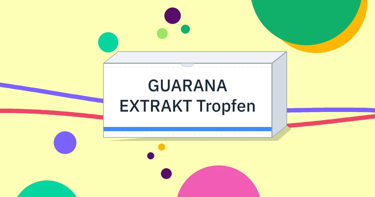 Symbolbild: Packung mit der Aufschrift GUARANA EXTRAKT Tropfen (PZN 20211265) – Verfügbarkeit und Bezug in Apotheken in Frankfurt am Main