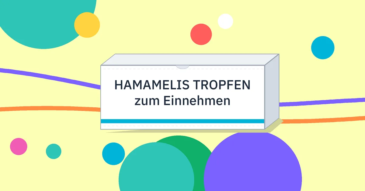 Symbolbild: Packung mit der Aufschrift HAMAMELIS TROPFEN zum Einnehmen (PZN 11366477) – Verfügbarkeit und Bezug in Apotheken in Frankfurt am Main