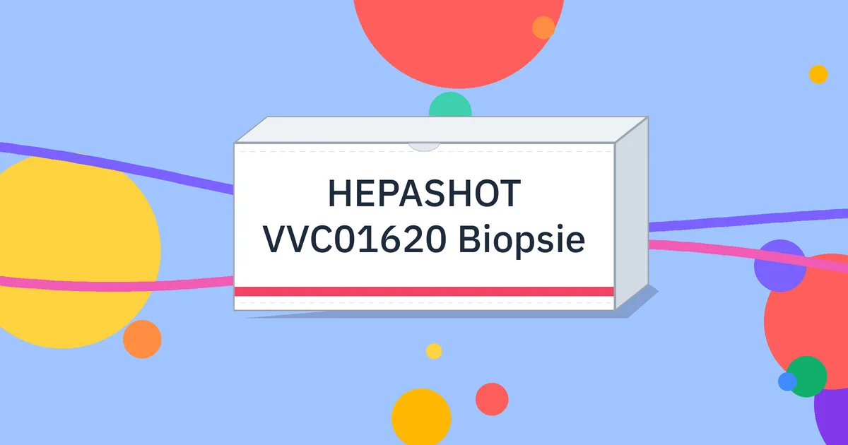Symbolbild: Packung mit der Aufschrift HEPASHOT VVC01620 Biopsie (PZN 19250343) – Verfügbarkeit und Bezug in Apotheken in Frankfurt am Main