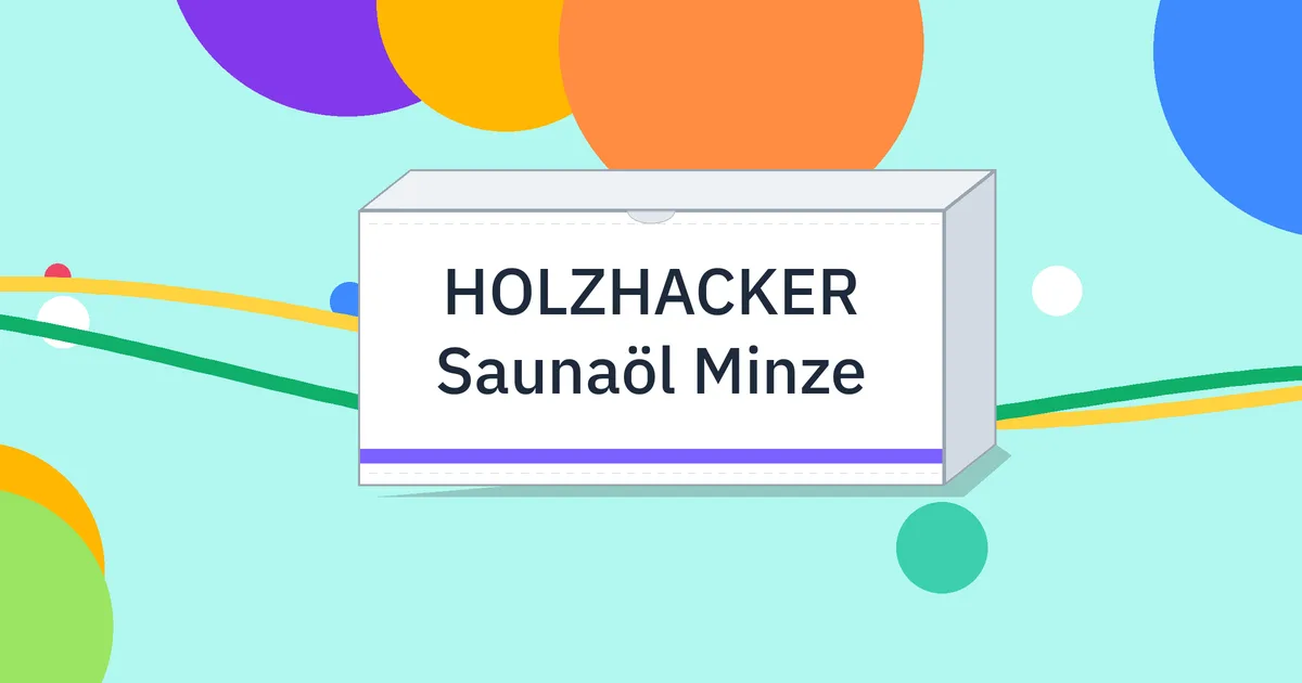 Symbolbild: Packung mit der Aufschrift HOLZHACKER Saunaöl Minze (PZN 20893129) – Verfügbarkeit und Bezug in Apotheken in Frankfurt am Main