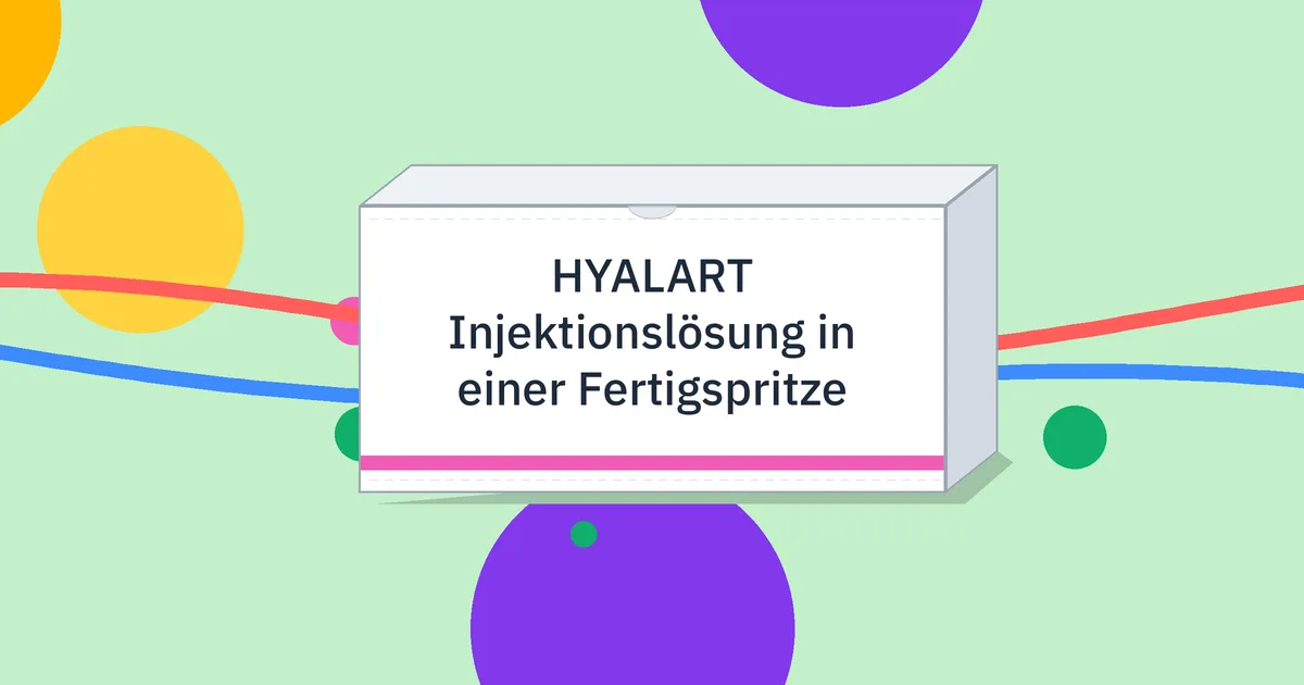 Symbolbild: Packung mit der Aufschrift HYALART Injektionslösung in einer Fertigspritze (PZN 12535114) – Verfügbarkeit und Bezug in Apotheken in Frankfurt am Main