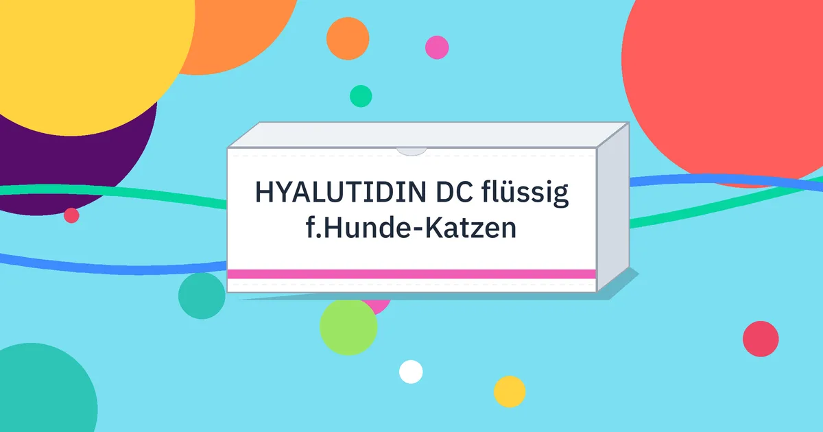 Symbolbild: Packung mit der Aufschrift HYALUTIDIN DC flüssig f.Hunde-Katzen (PZN 17441493) – Verfügbarkeit und Bezug in Apotheken in Frankfurt am Main