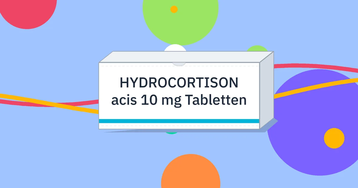 Symbolbild: Packung mit der Aufschrift HYDROCORTISON acis 10 mg Tabletten (PZN 00108861) – Verfügbarkeit und Bezug in Apotheken in Frankfurt am Main