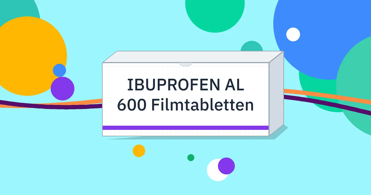 Symbolbild: Packung mit der Aufschrift IBUPROFEN AL 600 Filmtabletten (PZN 05904924) – Verfügbarkeit und Bezug in Apotheken in Frankfurt am Main