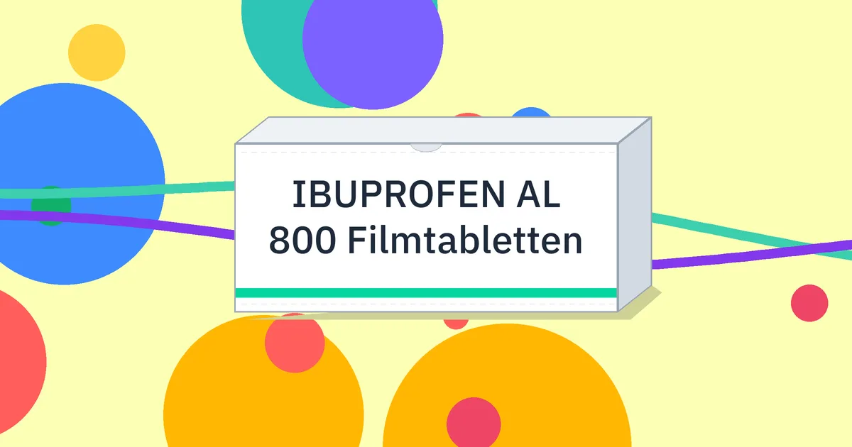 Symbolbild: Packung mit der Aufschrift IBUPROFEN AL 800 Filmtabletten (PZN 05904930) – Verfügbarkeit und Bezug in Apotheken in Frankfurt am Main