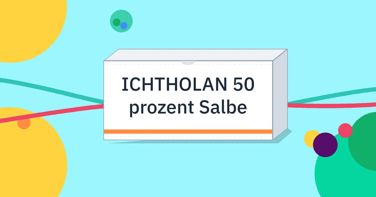 Symbolbild: Packung mit der Aufschrift ICHTHOLAN 50 prozent Salbe (PZN 04643634) – Verfügbarkeit und Bezug in Apotheken in Frankfurt am Main