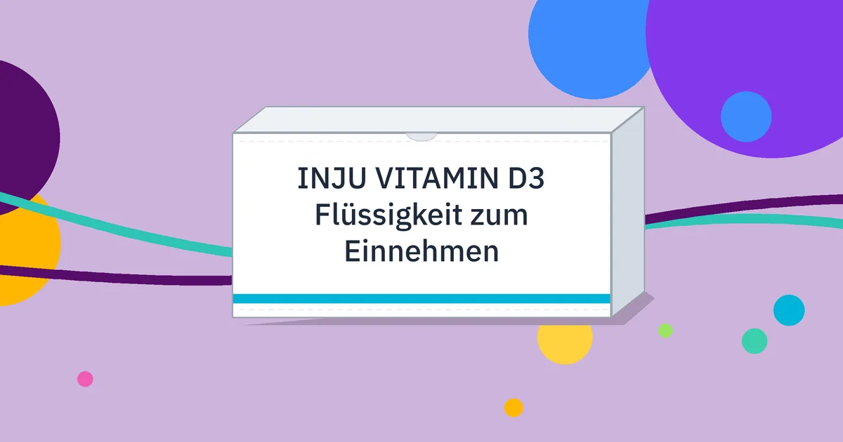 Symbolbild: Packung mit der Aufschrift INJU VITAMIN D3 Flüssigkeit zum Einnehmen (PZN 20912660) – Verfügbarkeit und Bezug in Apotheken in Frankfurt am Main
