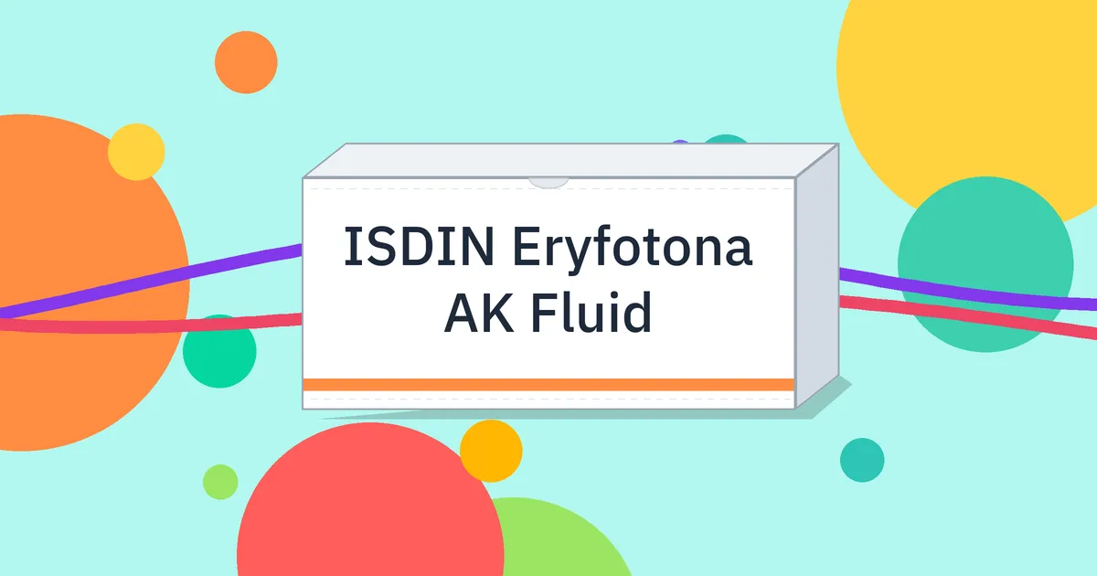 Symbolbild: Packung mit der Aufschrift ISDIN Eryfotona AK Fluid (PZN 13083884) – Verfügbarkeit und Bezug in Apotheken in Frankfurt am Main