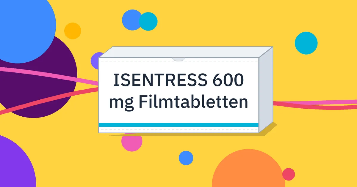 Symbolbild: Packung mit der Aufschrift ISENTRESS 600 mg Filmtabletten (PZN 20023718) – Verfügbarkeit und Bezug in Apotheken in Frankfurt am Main