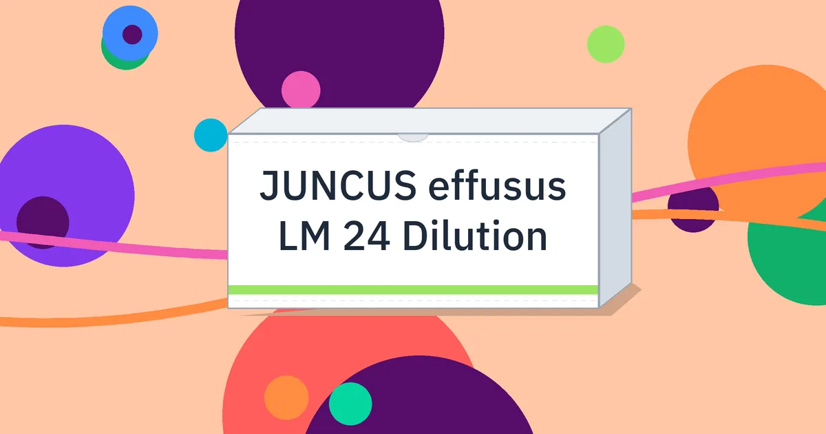 Symbolbild: Packung mit der Aufschrift JUNCUS effusus LM 24 Dilution (PZN 13564313) – Verfügbarkeit und Bezug in Apotheken in Frankfurt am Main