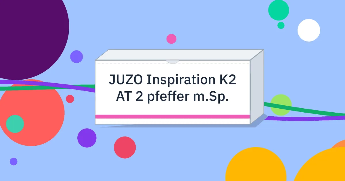 Symbolbild: Packung mit der Aufschrift JUZO Inspiration K2 AT 2 pfeffer m.Sp. (PZN 14926362) – Verfügbarkeit und Bezug in Apotheken in Frankfurt am Main