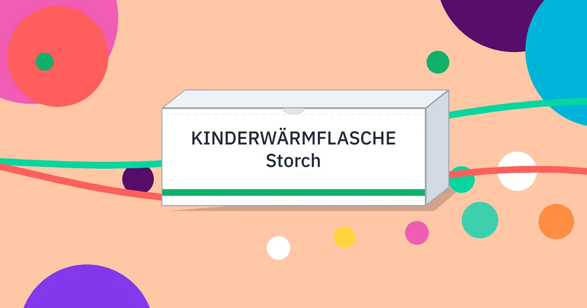 Symbolbild: Packung mit der Aufschrift KINDERWÄRMFLASCHE Storch (PZN 07581402) – Verfügbarkeit und Bezug in Apotheken in Frankfurt am Main