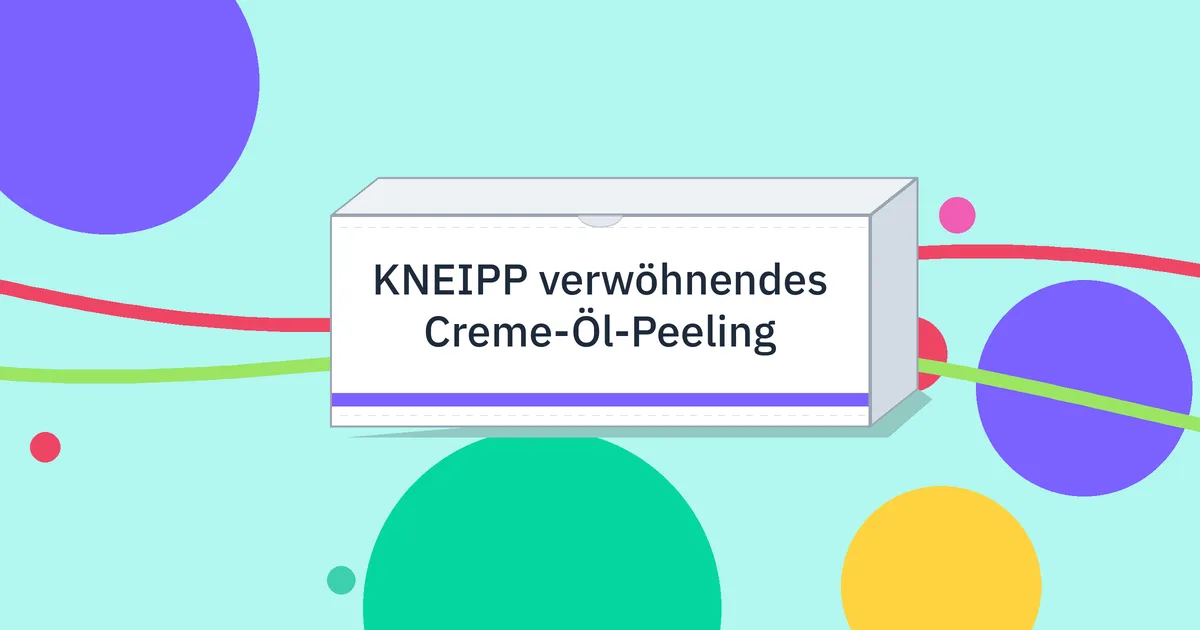 Symbolbild: Packung mit der Aufschrift KNEIPP verwöhnendes Creme-Öl-Peeling (PZN 19815294) – Verfügbarkeit und Bezug in Apotheken in Frankfurt am Main