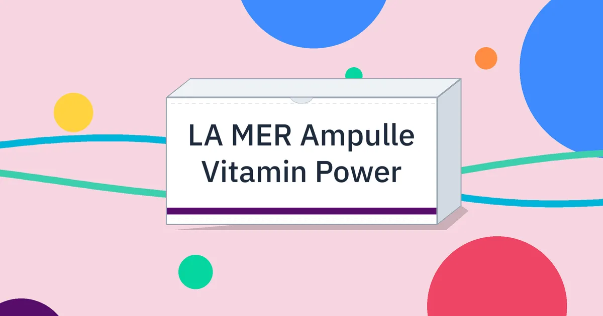 Symbolbild: Packung mit der Aufschrift LA MER Ampulle Vitamin Power (PZN 15372032) – Verfügbarkeit und Bezug in Apotheken in Frankfurt am Main