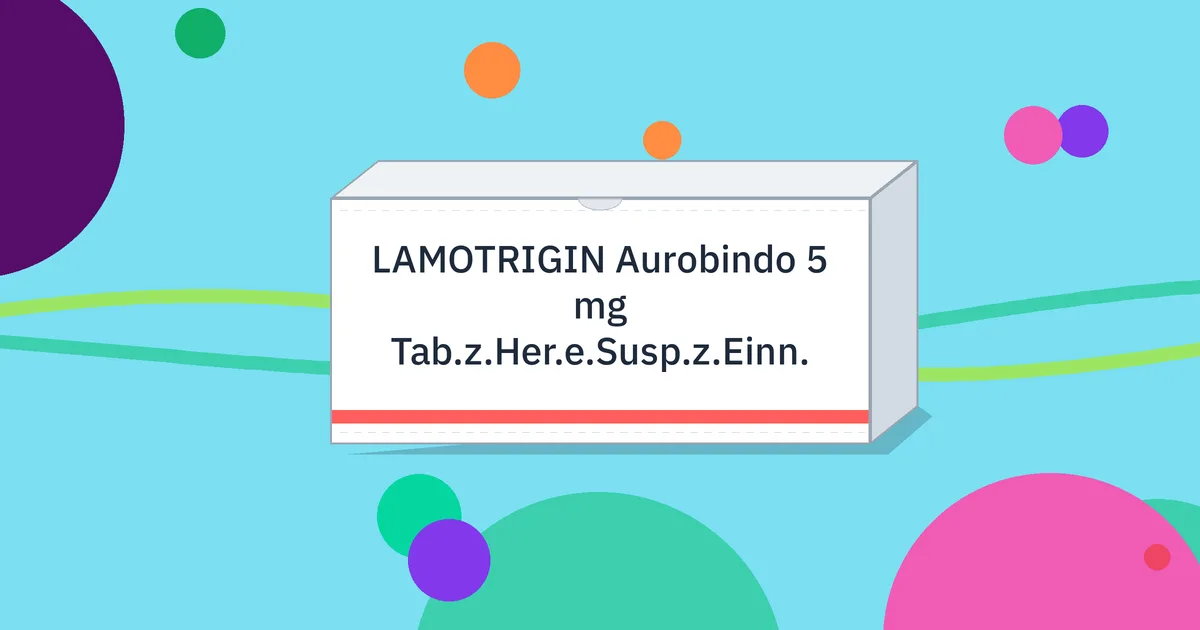 Symbolbild: Packung mit der Aufschrift LAMOTRIGIN Aurobindo 5 mg Tab.z.Her.e.Susp.z.Einn. (PZN 09478536) – Verfügbarkeit und Bezug in Apotheken in Frankfurt am Main