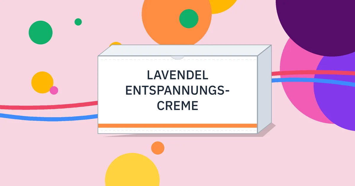 Symbolbild: Packung mit der Aufschrift LAVENDEL ENTSPANNUNGS-CREME (PZN 09527855) – Verfügbarkeit und Bezug in Apotheken in Frankfurt am Main