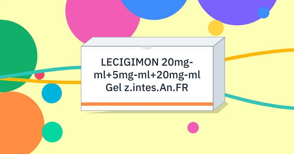 Symbolbild: Packung mit der Aufschrift LECIGIMON 20mg-ml+5mg-ml+20mg-ml Gel z.intes.An.FR (PZN 20338422) – Verfügbarkeit und Bezug in Apotheken in Frankfurt am Main