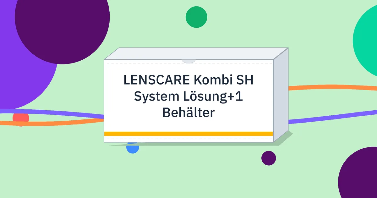Symbolbild: Packung mit der Aufschrift LENSCARE Kombi SH System Lösung+1 Behälter (PZN 05876783) – Verfügbarkeit und Bezug in Apotheken in Frankfurt am Main