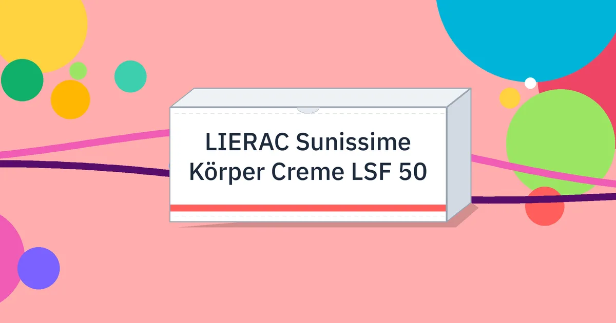 Symbolbild: Packung mit der Aufschrift LIERAC Sunissime Körper Creme LSF 50 (PZN 15876152) – Verfügbarkeit und Bezug in Apotheken in Frankfurt am Main