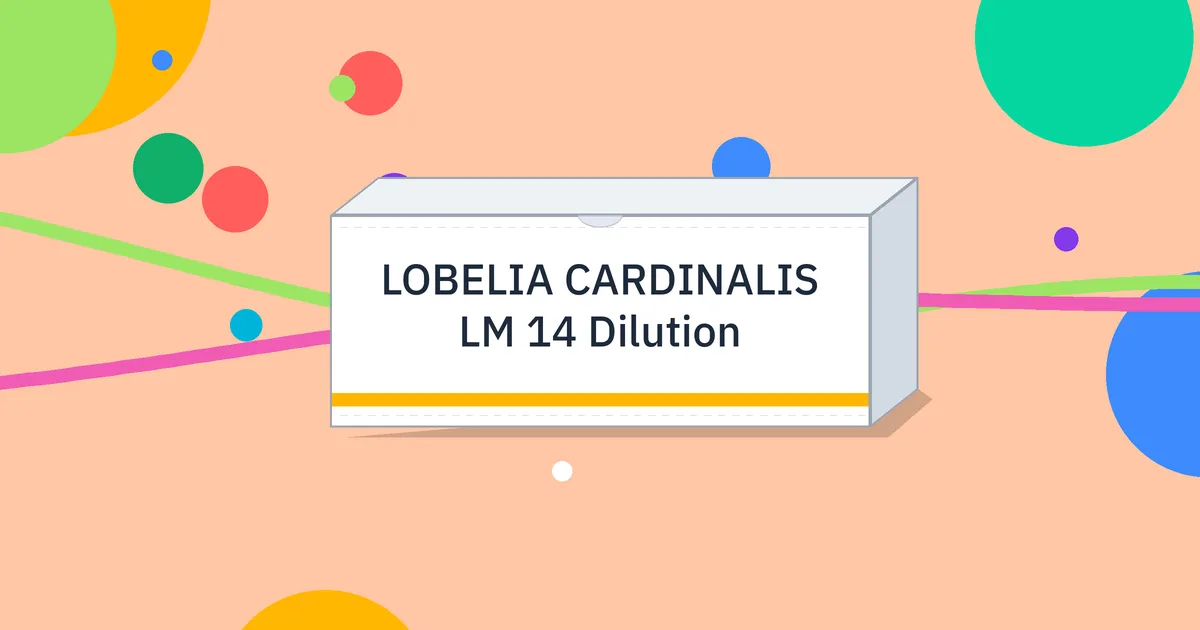 Symbolbild: Packung mit der Aufschrift LOBELIA CARDINALIS LM 14 Dilution (PZN 13532945) – Verfügbarkeit und Bezug in Apotheken in Frankfurt am Main