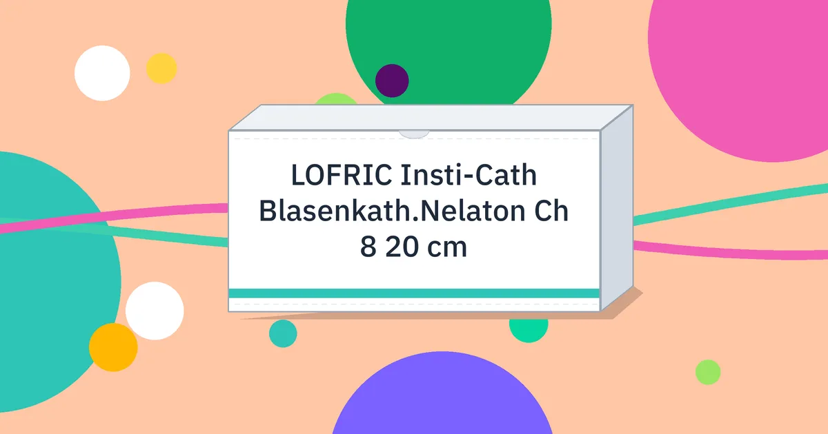 Symbolbild: Packung mit der Aufschrift LOFRIC Insti-Cath Blasenkath.Nelaton Ch 8 20 cm (PZN 17919598) – Verfügbarkeit und Bezug in Apotheken in Frankfurt am Main
