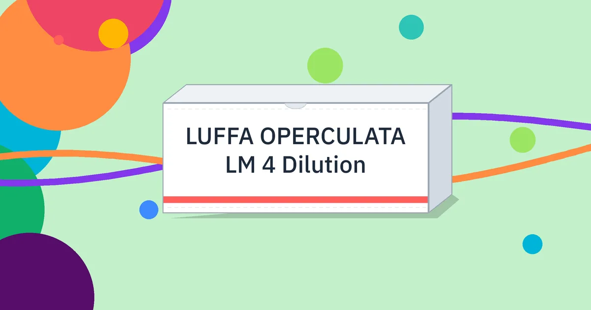 Symbolbild: Packung mit der Aufschrift LUFFA OPERCULATA LM 4 Dilution (PZN 12933286) – Verfügbarkeit und Bezug in Apotheken in Frankfurt am Main