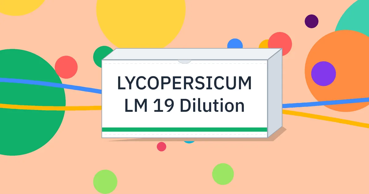 Symbolbild: Packung mit der Aufschrift LYCOPERSICUM LM 19 Dilution (PZN 13537658) – Verfügbarkeit und Bezug in Apotheken in Frankfurt am Main