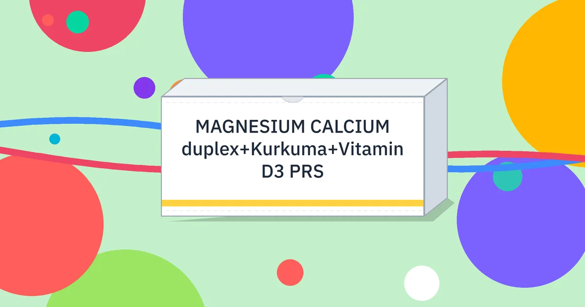Symbolbild: Packung mit der Aufschrift MAGNESIUM CALCIUM duplex+Kurkuma+Vitamin D3 PRS (PZN 20384422) – Verfügbarkeit und Bezug in Apotheken in Frankfurt am Main