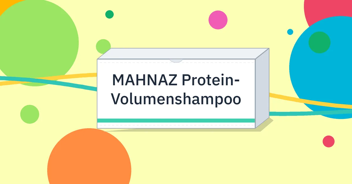 Symbolbild: Packung mit der Aufschrift MAHNAZ Protein-Volumenshampoo (PZN 10314277) – Verfügbarkeit und Bezug in Apotheken in Frankfurt am Main