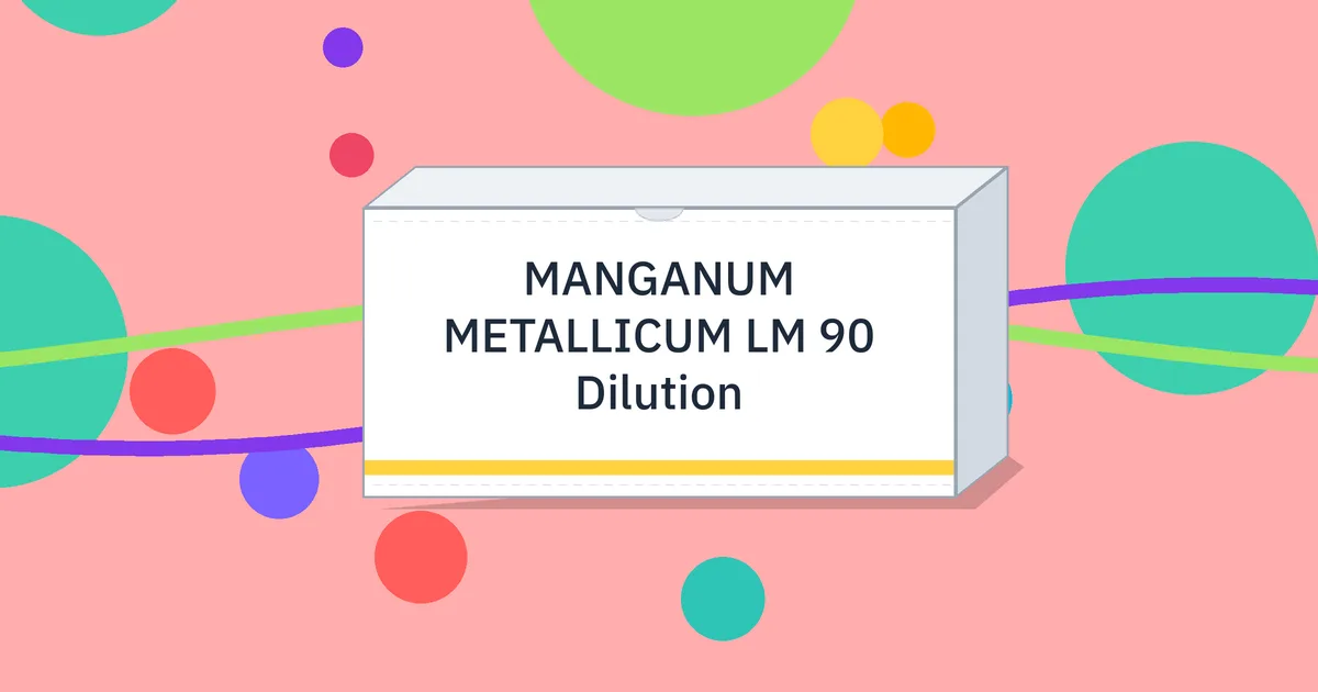 Symbolbild: Packung mit der Aufschrift MANGANUM METALLICUM LM 90 Dilution (PZN 12943511) – Verfügbarkeit und Bezug in Apotheken in Frankfurt am Main