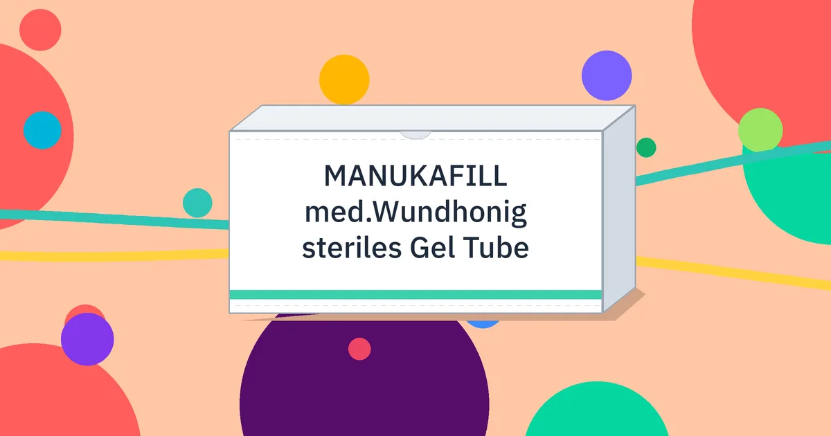 Symbolbild: Packung mit der Aufschrift MANUKAFILL med.Wundhonig steriles Gel Tube (PZN 10224841) – Verfügbarkeit und Bezug in Apotheken in Frankfurt am Main