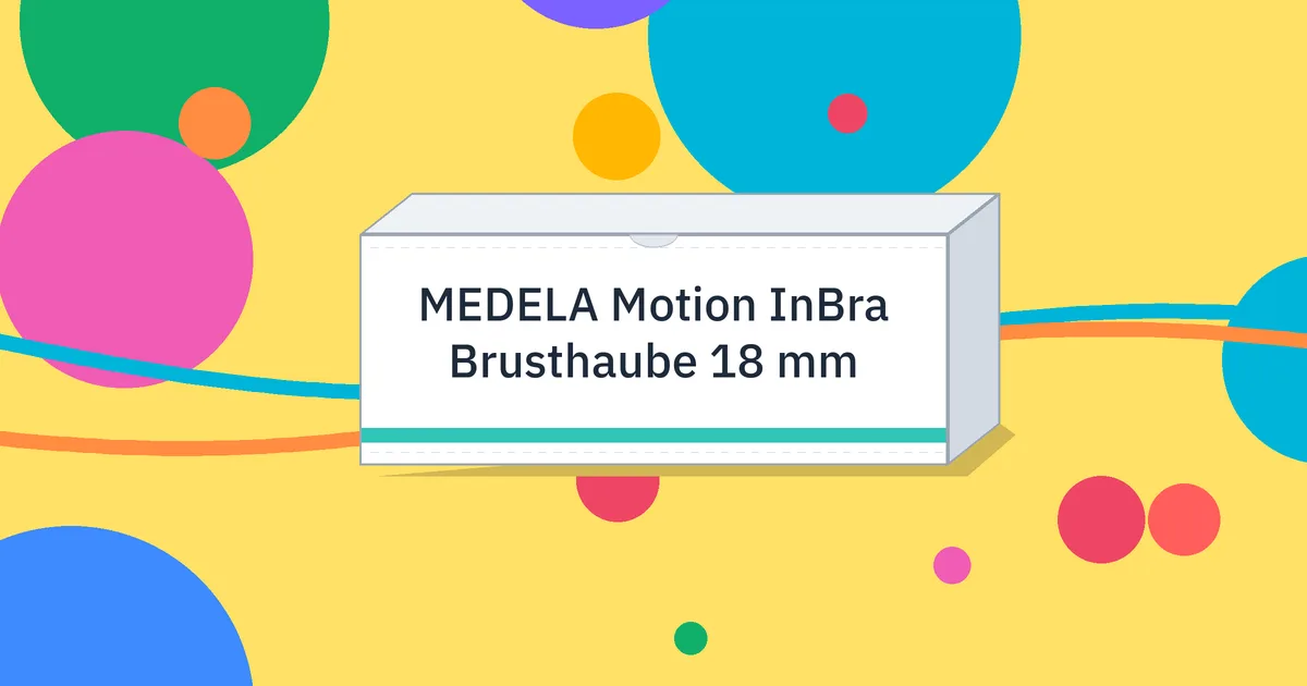 Symbolbild: Packung mit der Aufschrift MEDELA Motion InBra Brusthaube 18 mm (PZN 20575889) – Verfügbarkeit und Bezug in Apotheken in Frankfurt am Main