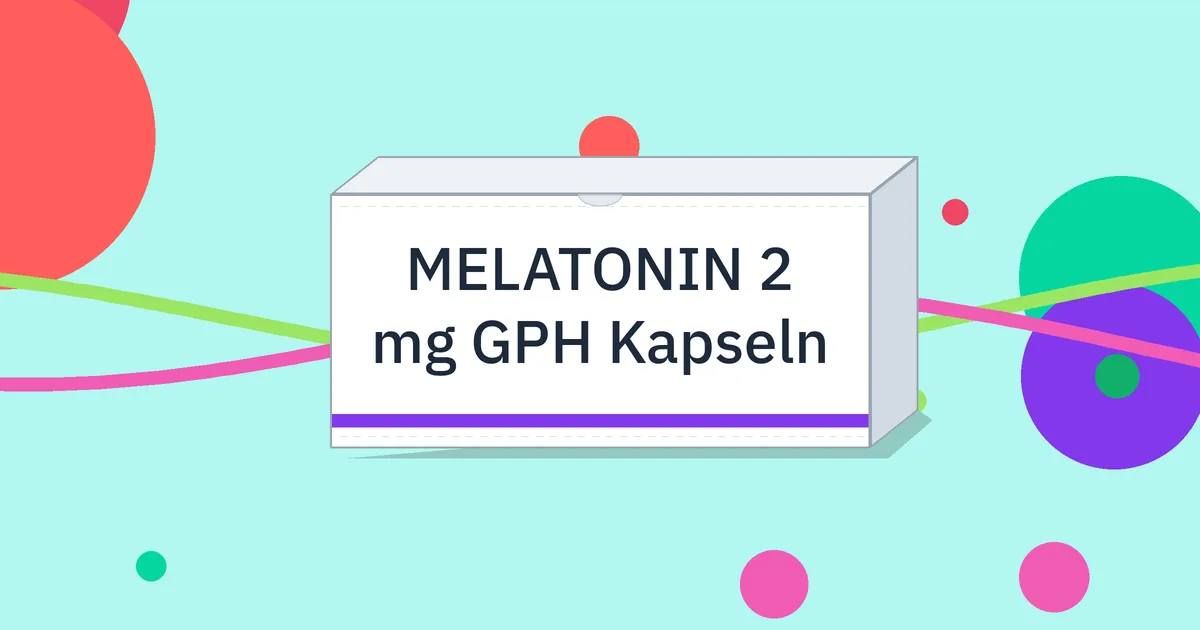 Symbolbild: Packung mit der Aufschrift MELATONIN 2 mg GPH Kapseln (PZN 09915764) – Verfügbarkeit und Bezug in Apotheken in Frankfurt am Main