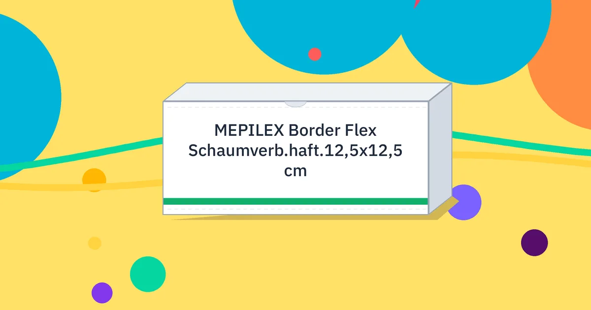 Symbolbild: Packung mit der Aufschrift MEPILEX Border Flex Schaumverb.haft.12,5x12,5 cm (PZN 17240748) – Verfügbarkeit und Bezug in Apotheken in Frankfurt am Main