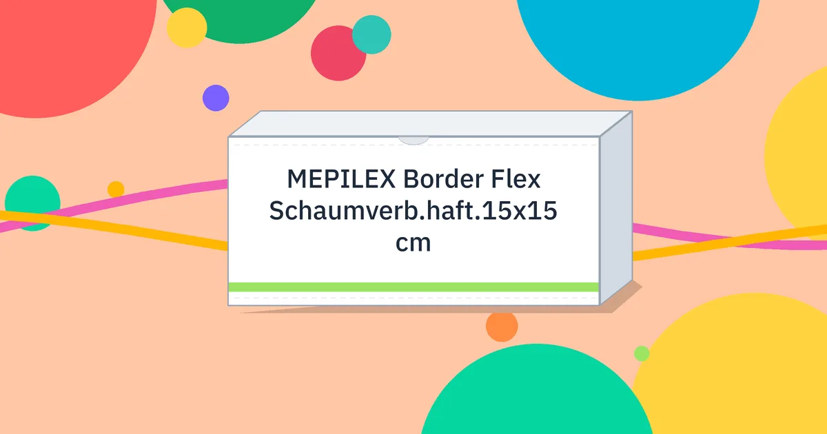 Symbolbild: Packung mit der Aufschrift MEPILEX Border Flex Schaumverb.haft.15x15 cm (PZN 18137969) – Verfügbarkeit und Bezug in Apotheken in Frankfurt am Main