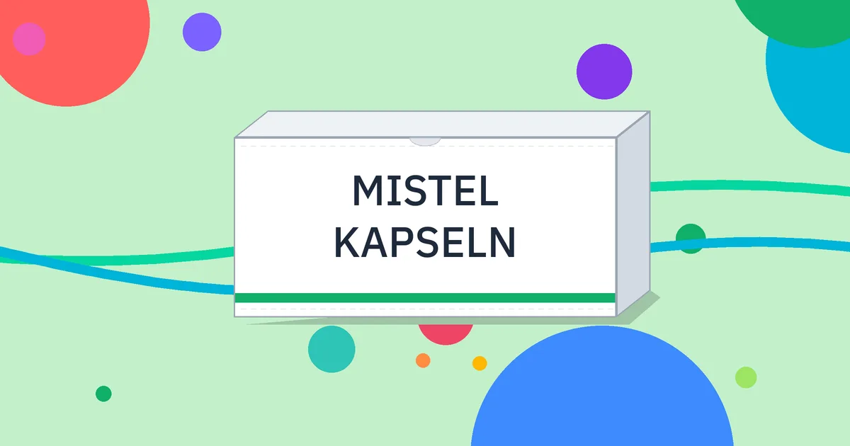 Symbolbild: Packung mit der Aufschrift MISTEL KAPSELN (PZN 20184901) – Verfügbarkeit und Bezug in Apotheken in Frankfurt am Main