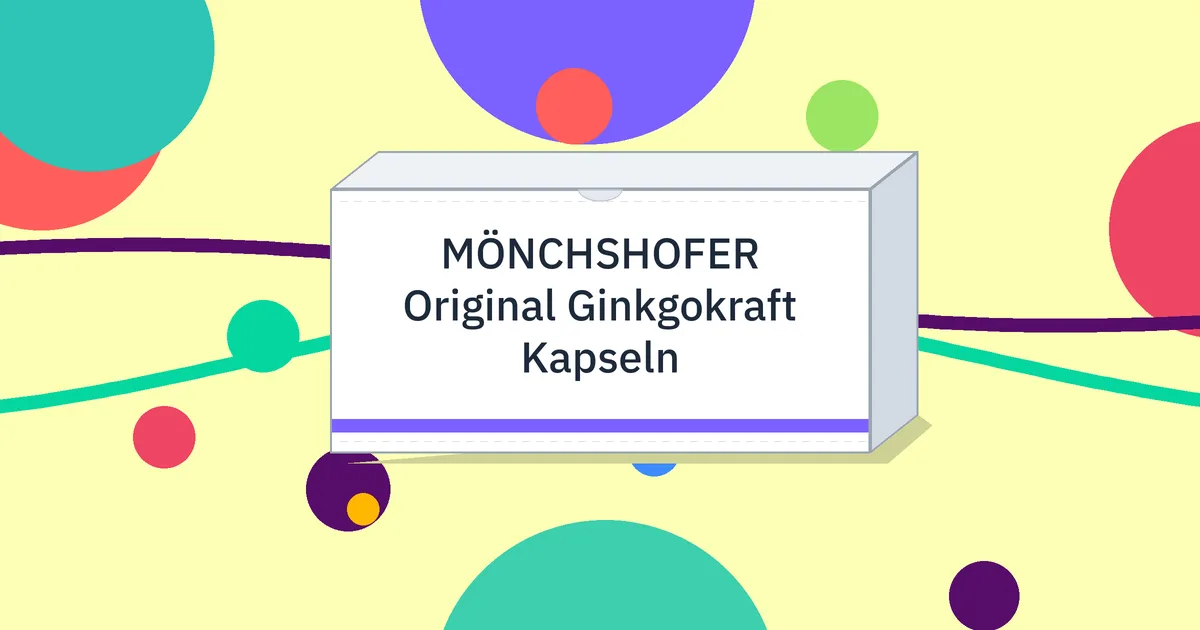 Symbolbild: Packung mit der Aufschrift MÖNCHSHOFER Original Ginkgokraft Kapseln (PZN 17929786) – Verfügbarkeit und Bezug in Apotheken in Frankfurt am Main