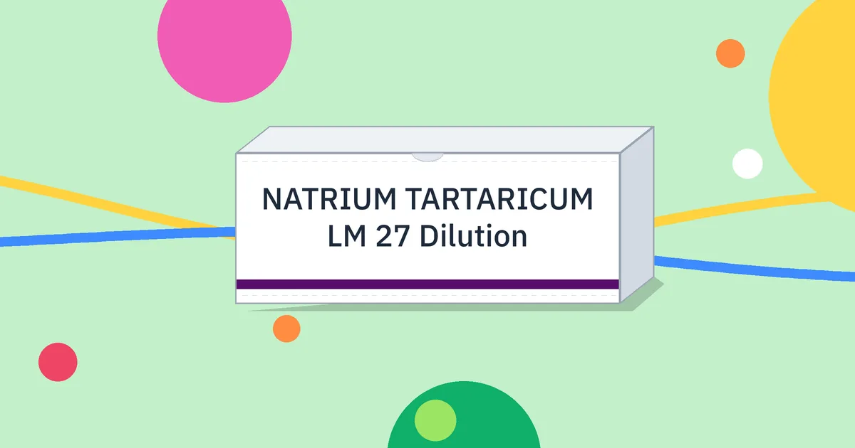 Symbolbild: Packung mit der Aufschrift NATRIUM TARTARICUM LM 27 Dilution (PZN 12967871) – Verfügbarkeit und Bezug in Apotheken in Frankfurt am Main