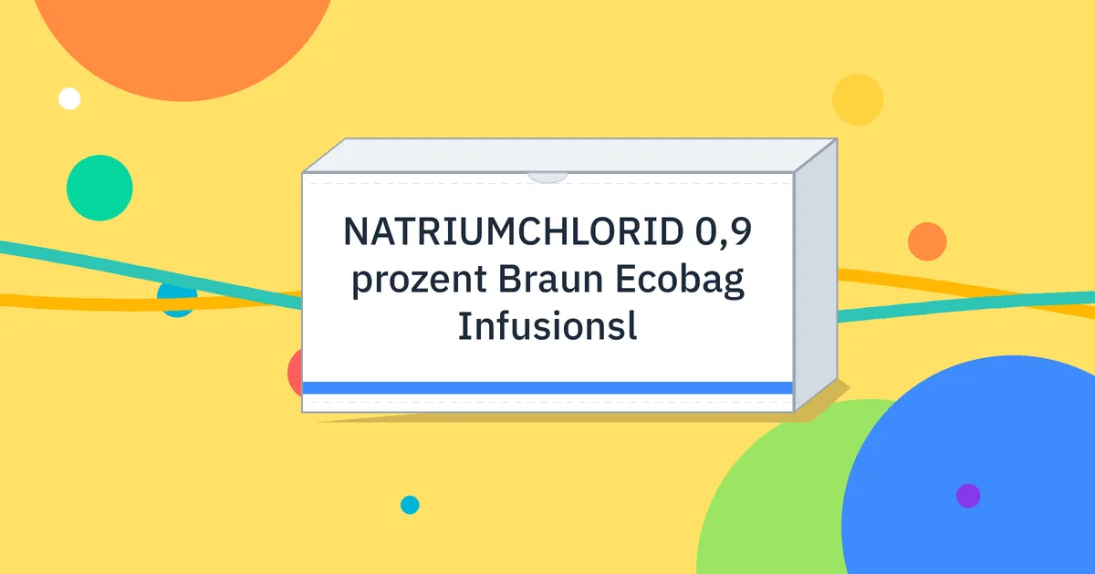 Symbolbild: Packung mit der Aufschrift NATRIUMCHLORID 0,9 prozent Braun Ecobag Infusionsl (PZN 00646268) – Verfügbarkeit und Bezug in Apotheken in Frankfurt am Main