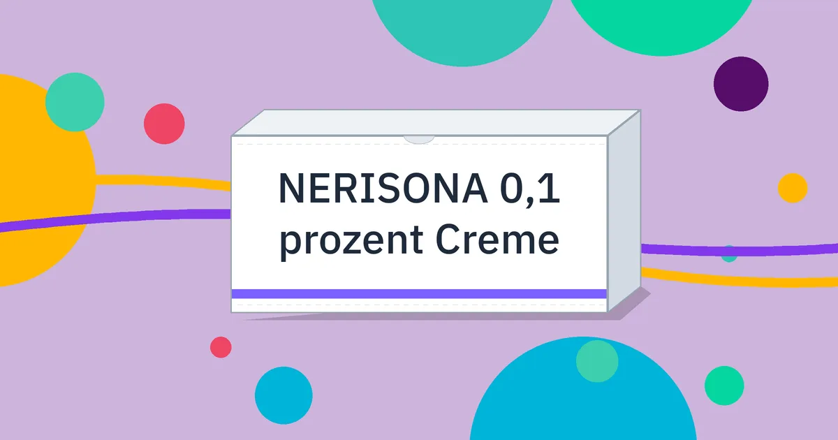 Symbolbild: Packung mit der Aufschrift NERISONA 0,1 prozent Creme (PZN 17875369) – Verfügbarkeit und Bezug in Apotheken in Frankfurt am Main