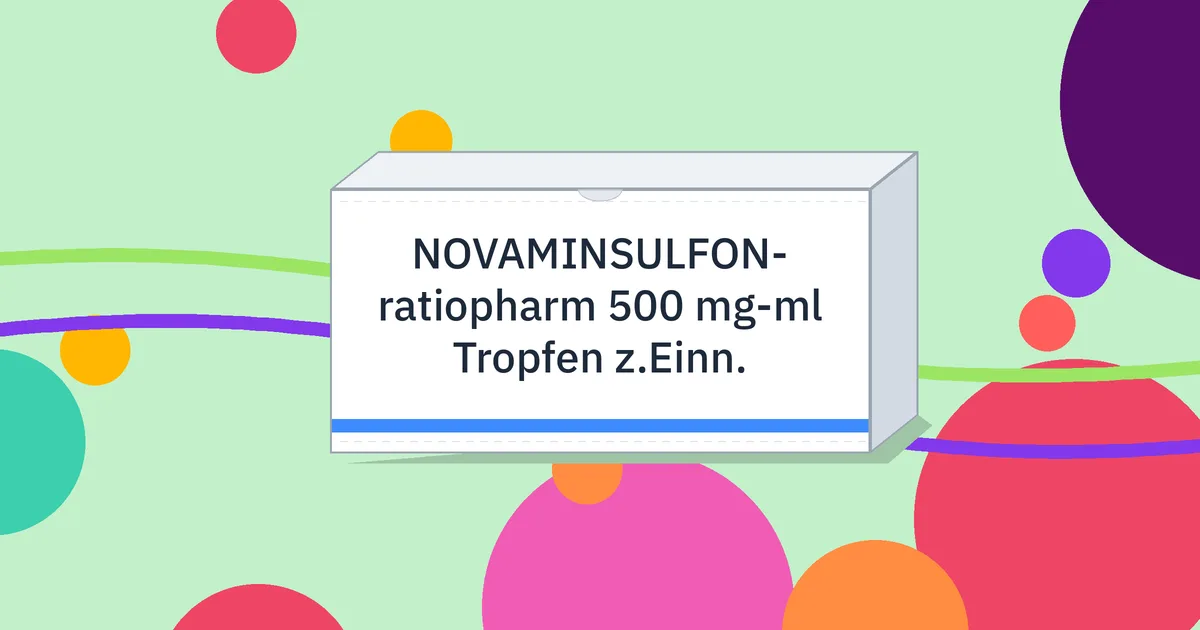 Symbolbild: Packung mit der Aufschrift NOVAMINSULFON-ratiopharm 500 mg-ml Tropfen z.Einn. (PZN 03530394) – Verfügbarkeit und Bezug in Apotheken in Frankfurt am Main