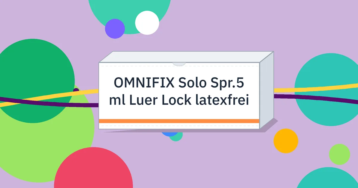 Symbolbild: Packung mit der Aufschrift OMNIFIX Solo Spr.5 ml Luer Lock latexfrei (PZN 15746225) – Verfügbarkeit und Bezug in Apotheken in Frankfurt am Main