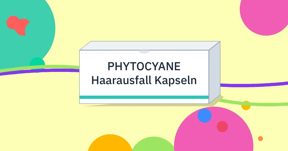 Symbolbild: Packung mit der Aufschrift PHYTOCYANE Haarausfall Kapseln (PZN 19478709) – Verfügbarkeit und Bezug in Apotheken in Frankfurt am Main