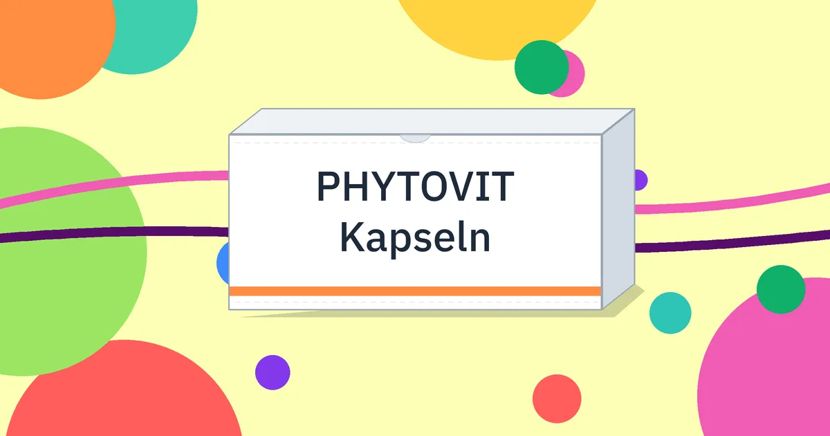 Symbolbild: Packung mit der Aufschrift PHYTOVIT Kapseln (PZN 18203979) – Verfügbarkeit und Bezug in Apotheken in Frankfurt am Main