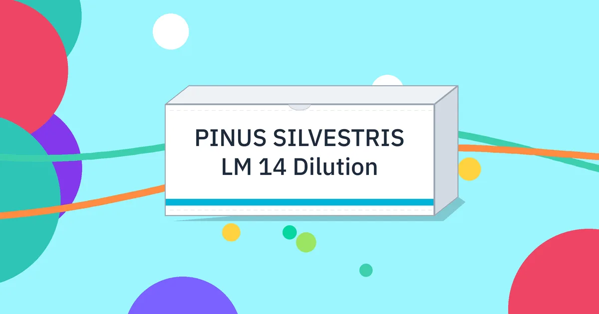 Symbolbild: Packung mit der Aufschrift PINUS SILVESTRIS LM 14 Dilution (PZN 13642970) – Verfügbarkeit und Bezug in Apotheken in Frankfurt am Main